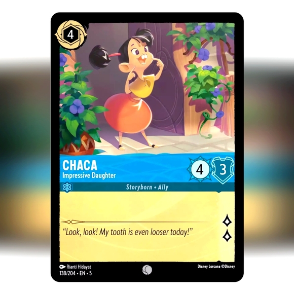 Disney | Toys | Chaca Emporers New Groove Disney Lorcana Trading Card ...